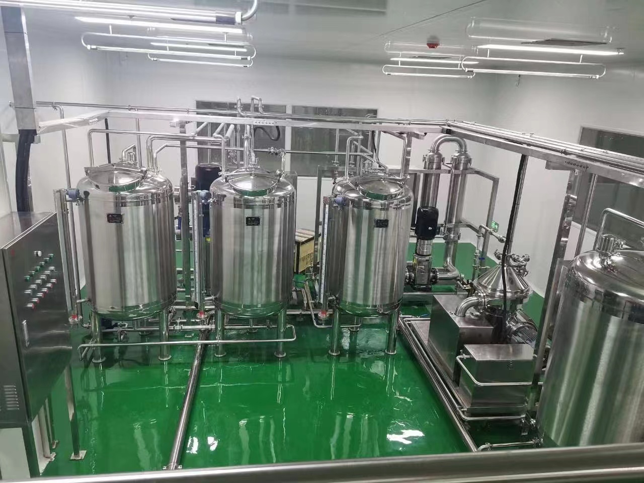 Processing line（Pilot scale production） of Purification and extraction ...